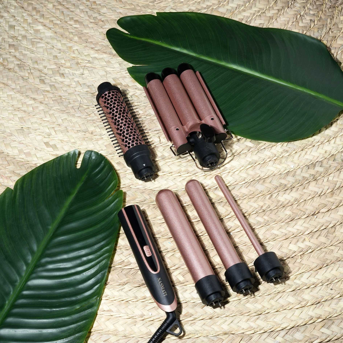 Perfect Curls, Waves & Volume Effortlessly | Nasmati 5-In-1 Hair Curler